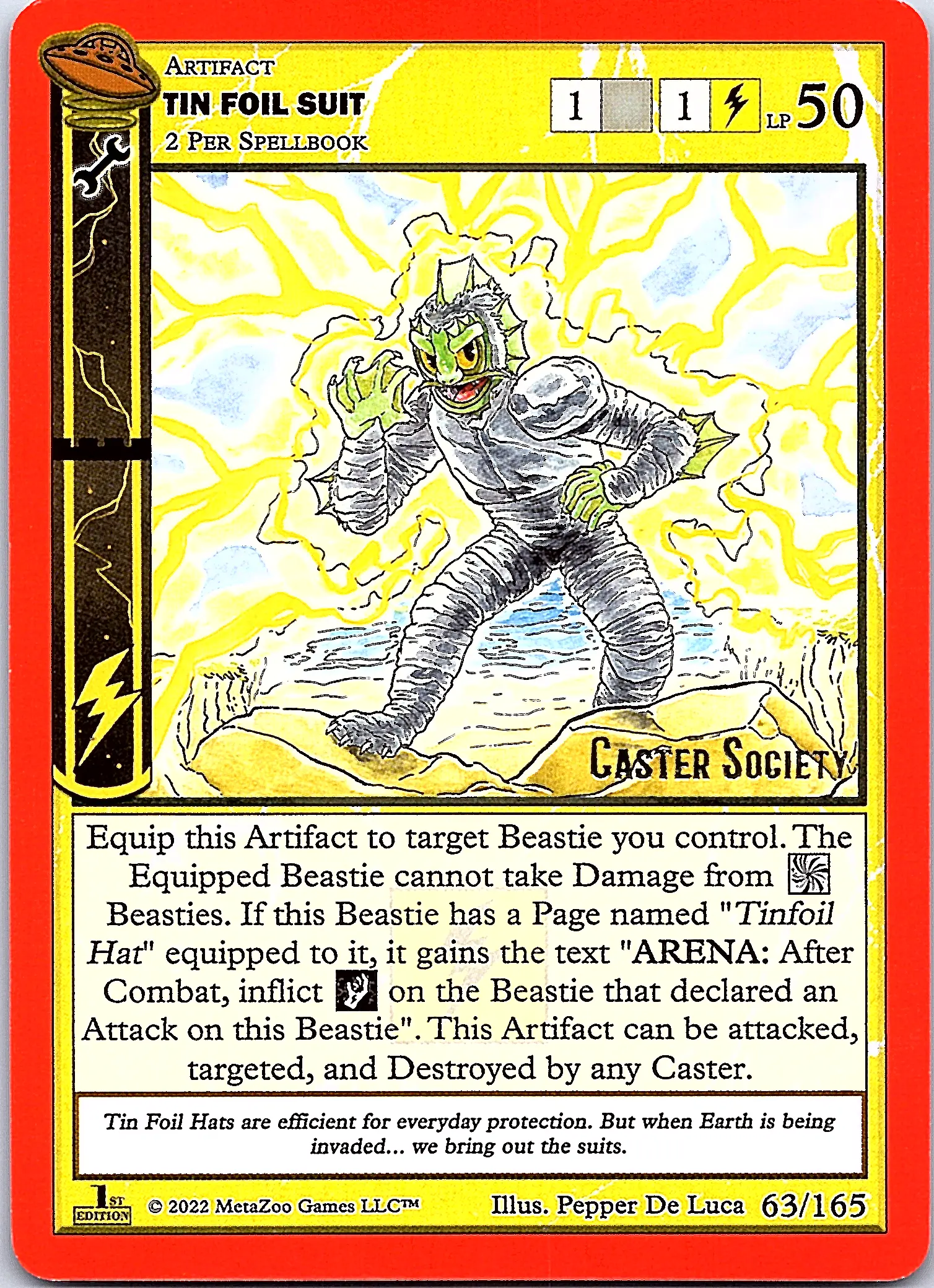 MetaZoo UFO: First Edition Tin Foil Suit 063/165