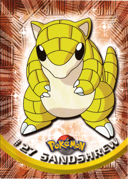 Pokemon Topps Series 1 Sandshrew (Chrome) 27