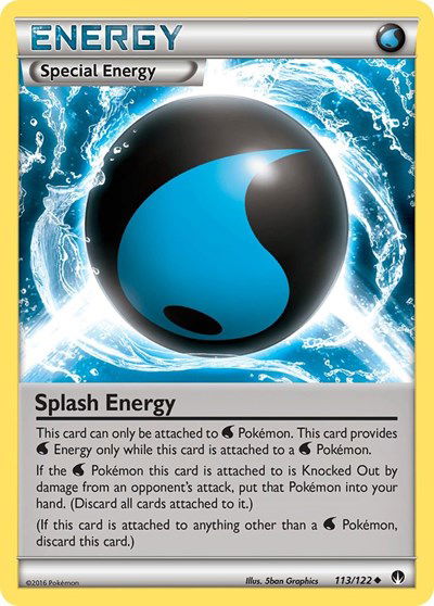 Pokemon BREAKpoint Splash Energy 113