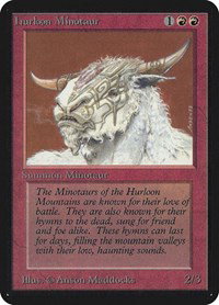 Hurloon Minotaur - Alpha Edition Magic: The Gathering - Collectr