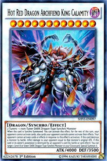 Hot Red Dragon Archfiend King Calamity - SHVI-EN097 - Shining Victories ...