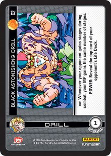 Dragon Ball Z Panini: Vengeance Black Astonishing Drill C2