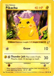 Pikachu - 58/102 (E3 Stamped with Red Cheeks) - 058/102 - Miscellaneous ...