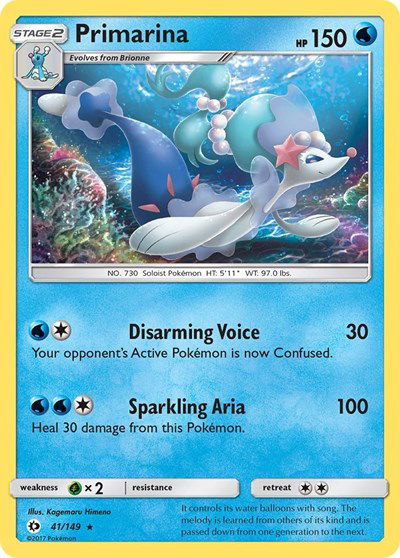Primarina - 41 - Sun & Moon Base Set Pokemon - Collectr