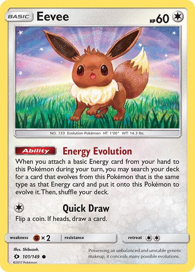 Eevee - 101 - Sun & Moon Base Set Pokemon - Collectr