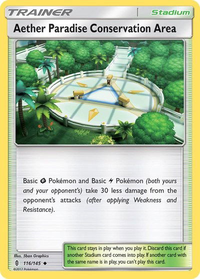 Aether Paradise Conservation Area - 116/145 - Guardians Rising Pokemon ...
