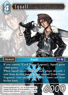 Final Fantasy TCG Opus I Squall (Rare) 1-042R