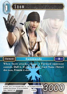 Snow - 1-043H - Opus I Final Fantasy TCG - Collectr