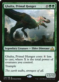 Ghalta, Primal Hunger - 130 - Rivals of Ixalan Magic: The Gathering ...