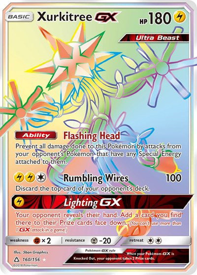Xurkitree GX (Secret Rare) - 160/156 - Ultra Prism Pokemon - Collectr