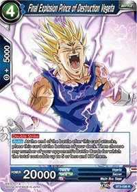 Final Explosion Prince of Destruction Vegeta - BT3-036 - Cross Worlds ...