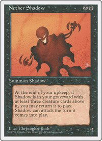 Magic: The Gathering Fourth Edition Nether Shadow