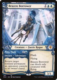 Magic: The Gathering Throne of Eldraine Brazen Borrower (Showcase) 281