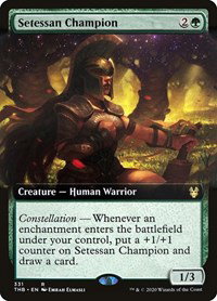 Setessan Champion (Extended Art) - 331 - Theros Beyond Death Magic: The ...