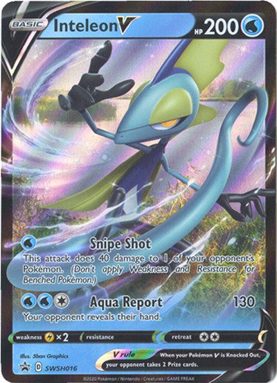 Inteleon V - SWSH016 - Sword & Shield Promo Pokemon - Collectr