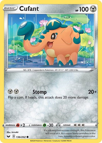 Cufant - 136/202 - Sword & Shield Base Set Pokemon - Collectr