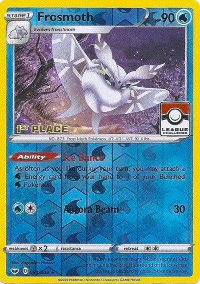 Frosmoth (1st Place) - 064/202 - League & Championship Cards Pokemon ...
