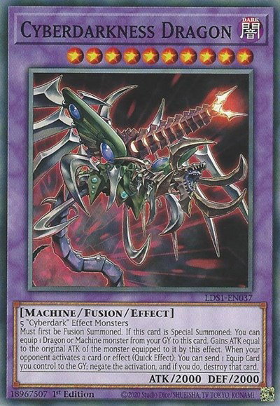 Cyberdarkness Dragon - LDS1-EN037 - Legendary Duelists: Season 1 YuGiOh ...