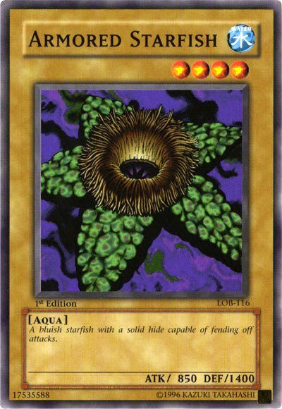 YuGiOh The Legend of Blue Eyes White Dragon Armored Starfish LOB-116