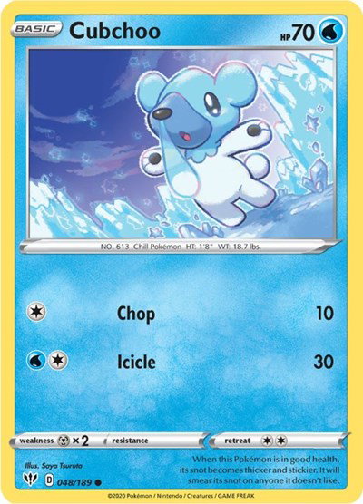 Cubchoo - 048/189 - Darkness Ablaze Pokemon - Collectr