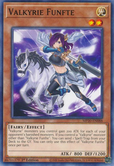 YuGiOh 2020 Tin of Lost Memories Valkyrie Funfte MP20-EN088
