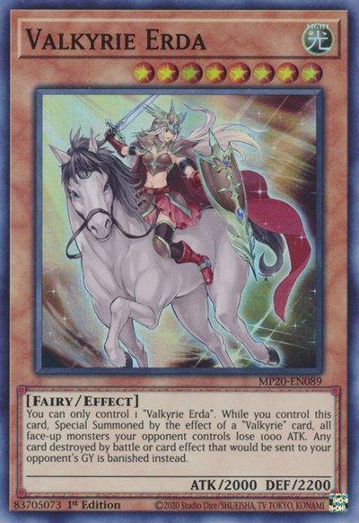 YuGiOh 2020 Tin of Lost Memories Valkyrie Erda MP20-EN089