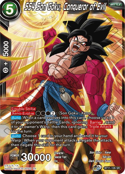 SS4 Son Goku, Conqueror of Evil - BT11-126 - Vermilion Bloodline Dragon ...