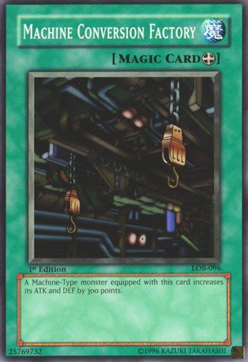 YuGiOh The Legend of Blue Eyes White Dragon Machine Conversion Factory ...