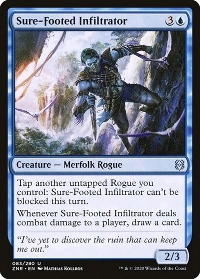 Sure-Footed Infiltrator - 83 - Zendikar Rising Magic: The Gathering ...