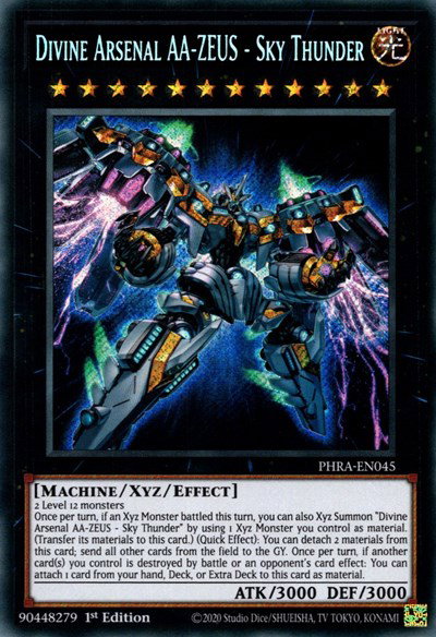 Divine Arsenal AA-ZEUS - Sky Thunder - PHRA-EN045 - Phantom Rage YuGiOh ...