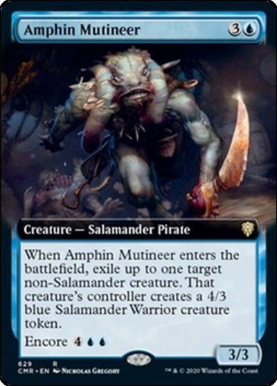 Amphin Mutineer (Extended Art) - 629 - Commander Legends Magic: The ...