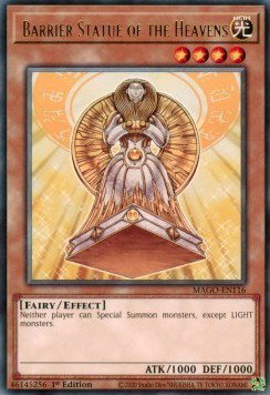 Barrier Statue of the Heavens - MAGO-EN116 - Maximum Gold YuGiOh - Collectr