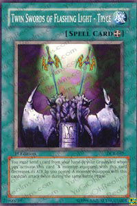 Twin Swords of Flashing Light - Tryce - DCR-037 - Dark Crisis YuGiOh ...