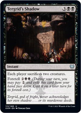 Tergrid's Shadow - 113 - Kaldheim Magic: The Gathering - Collectr