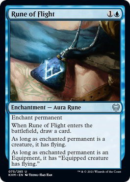Rune of Flight - 75 - Kaldheim Magic: The Gathering - Collectr