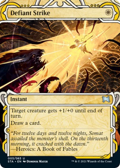 Defiant Strike - 3 - Strixhaven: Mystical Archives Magic: The Gathering ...