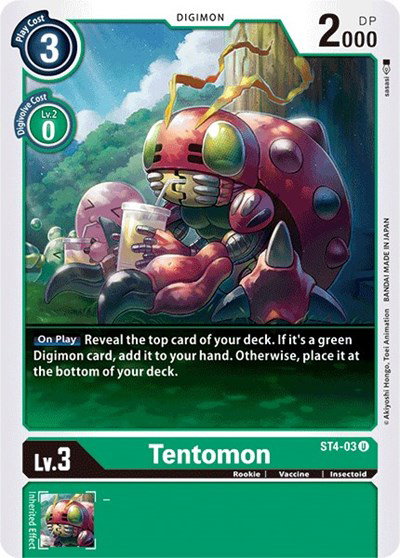 Tentomon - ST4-03 U - Starter Deck 04: Giga Green Digimon - Collectr