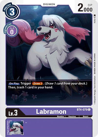 Labramon - BT4-079 C - Great Legend Digimon - Collectr