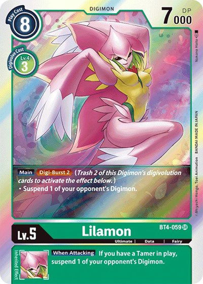 Digimon Great Legend Lilamon BT4-059 SR