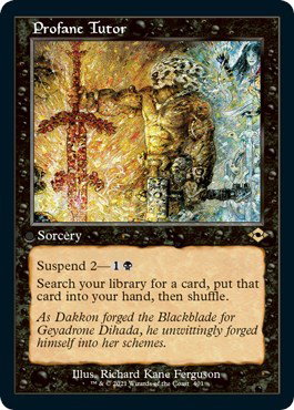 Magic: The Gathering Modern Horizons 2 Profane Tutor (Retro Frame ...