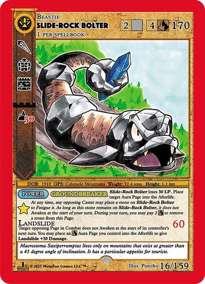 MetaZoo Cryptid Nation: First Edition Slide-Rock Bolter 16