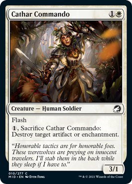 Cathar Commando - 10 - Innistrad: Midnight Hunt Magic: The Gathering ...