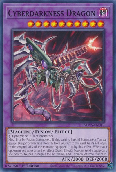 Cyberdarkness Dragon - SDCS-EN043 - Structure Deck: Cyber Strike YuGiOh ...