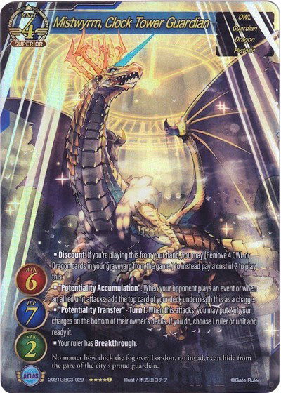 Mistwyrm, Clock Tower Guardian (Full Art) - 2021GB03-029 - Aces of the ...