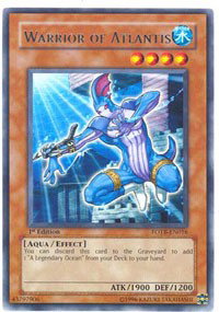YuGiOh Force of the Breaker Warrior of Atlantis FOTB-EN016