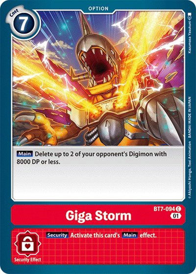 Digimon Next Adventure Giga Storm BT7-094 C