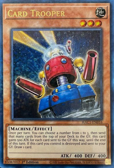 Card Trooper (Duel Terminal) - HAC1-EN016 - Hidden Arsenal: Chapter 1 ...