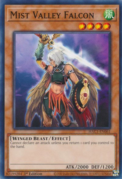 YuGiOh Hidden Arsenal: Chapter 1 Mist Valley Falcon HAC1-EN061