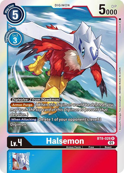 Digimon New Awakening Halsemon BT8-026 R