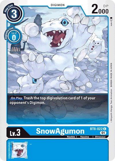 Digimon New Awakening SnowAgumon BT8-022 C